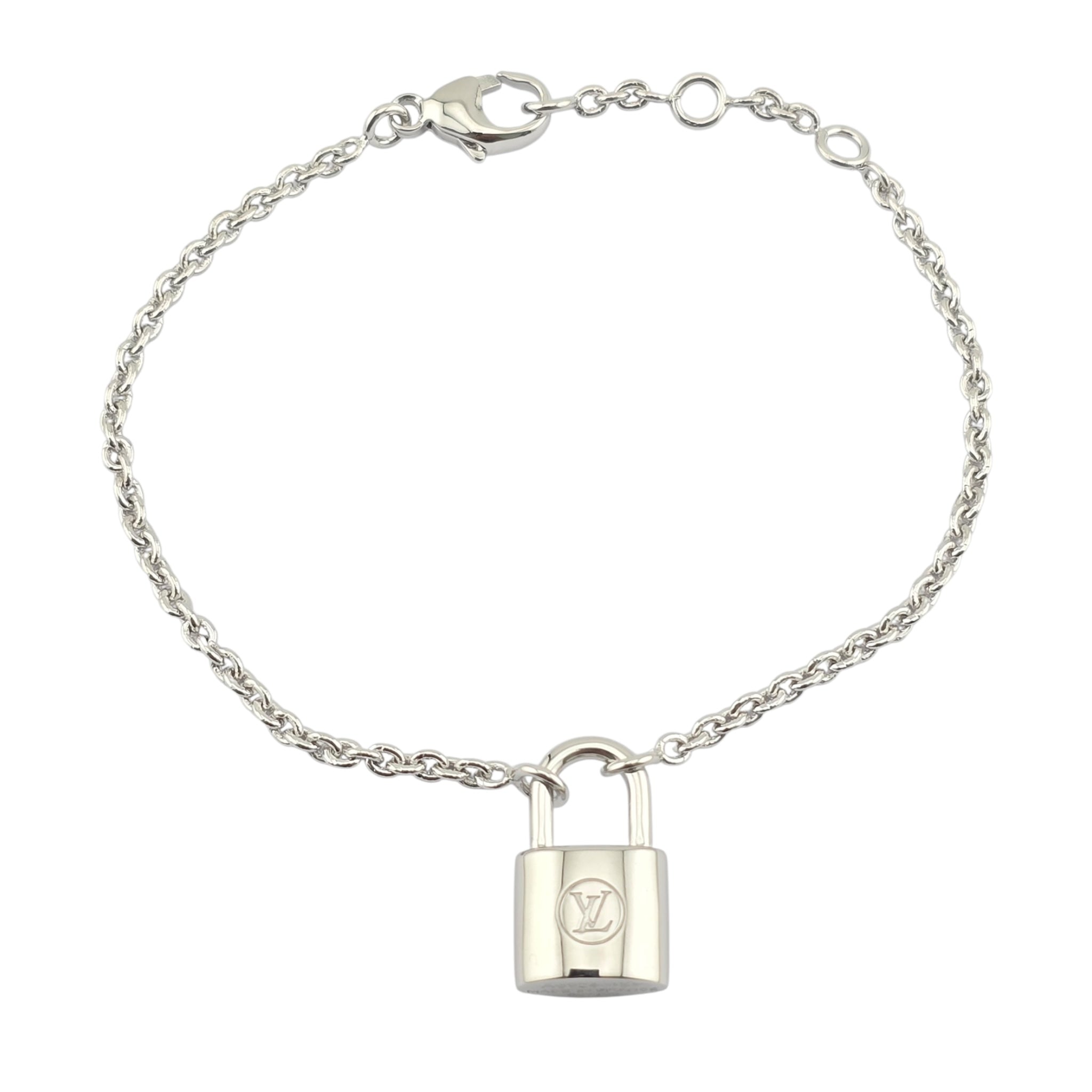 Louis Vuitton LV Silver Lockit Bracelet, Sterling Silver – BIJOUX HEAVEN
